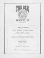 The Bar Menu – Midland Menus