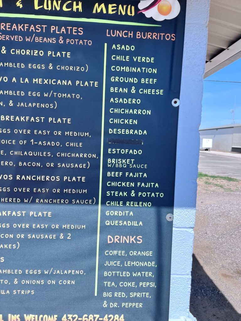 Mid-Rock Cafe – Midland – Menu – Midland Menus
