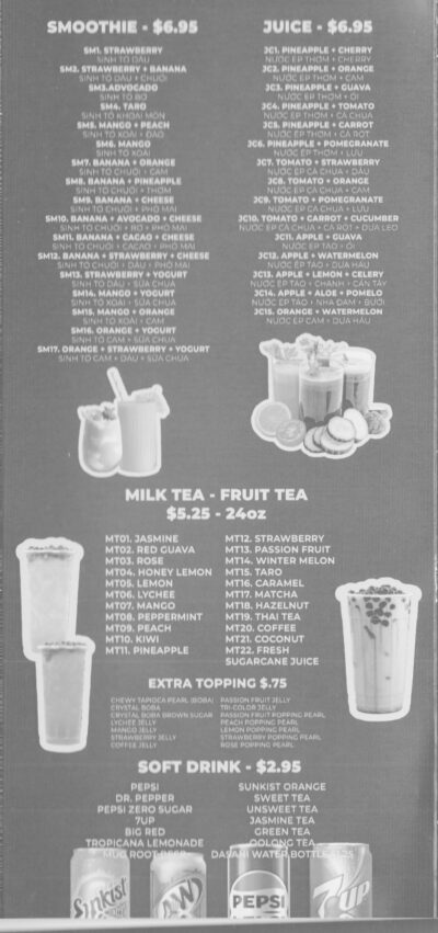 Pho Vietnamese Cuisine – Menu – Midland Menus