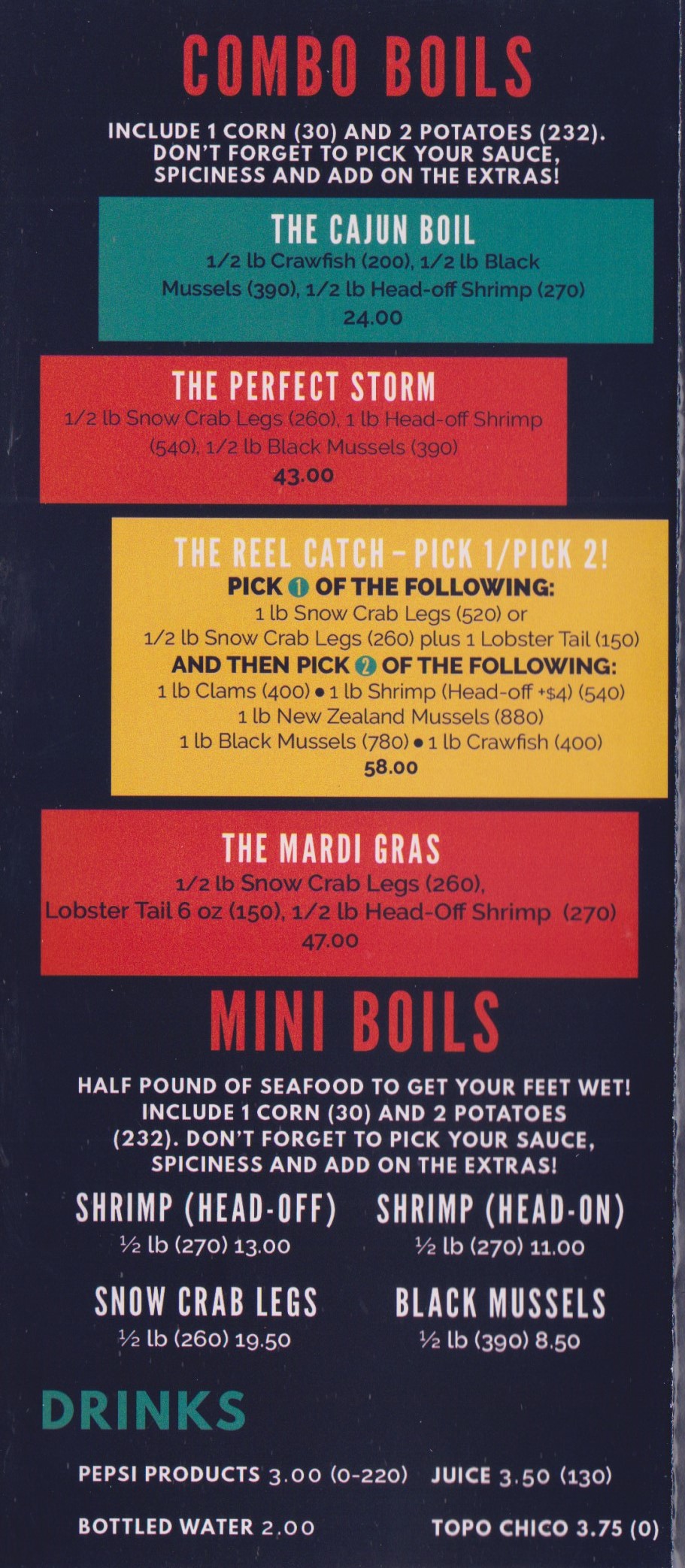 Hook & Reel Cajun Seafood & Bar – Menu – Midland – Midland Menus