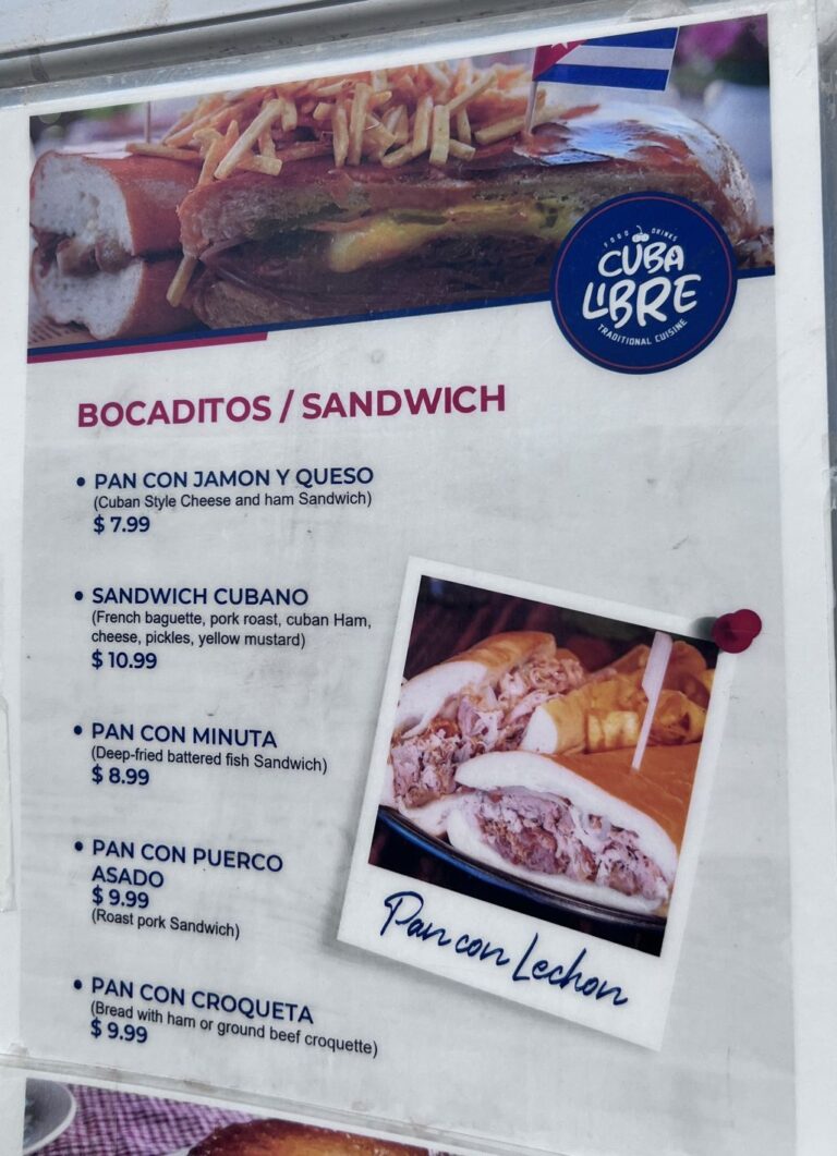 Cuba Libre Food & Drinks – Midland – Menu – Midland Menus