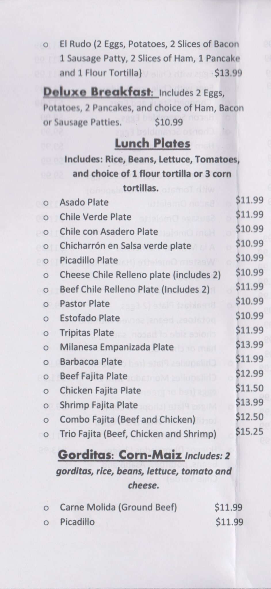 El Campanario Mexican Restaurant – Midland – Menu – Midland Menus