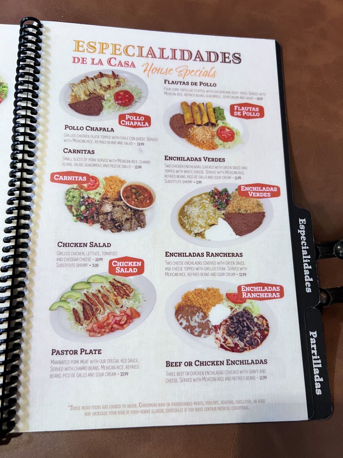 El mariachi – Menu – Midland – Midland Menus