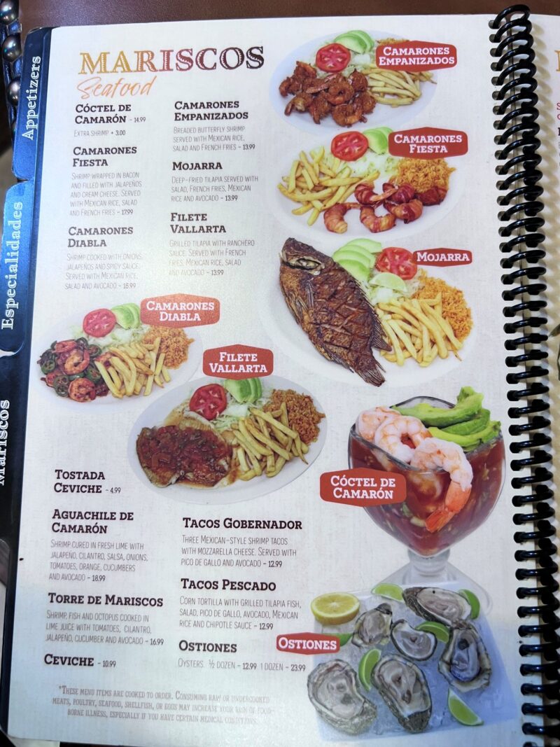El mariachi – Menu – Midland – Midland Menus