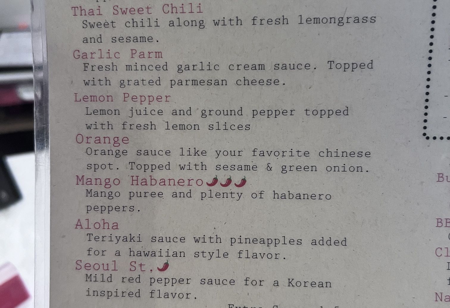 Fat Birds Wing Bar – Midland – Menu – Midland Menus