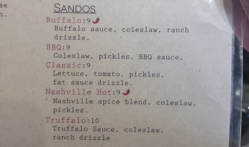 Fat Birds Wing Bar – Midland – Menu – Midland Menus