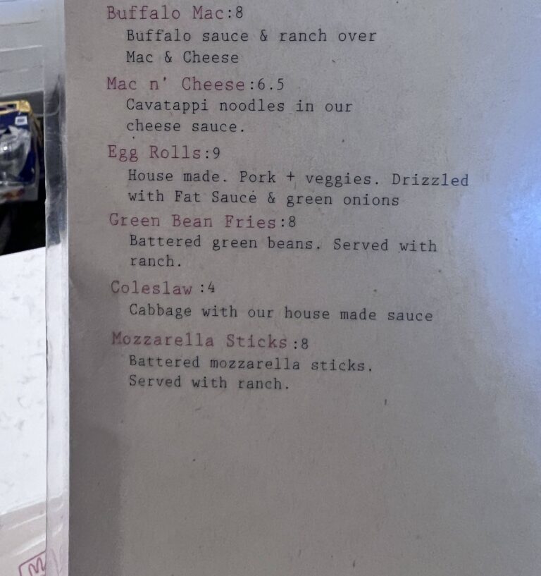 Fat Birds Wing Bar – Midland – Menu – Midland Menus