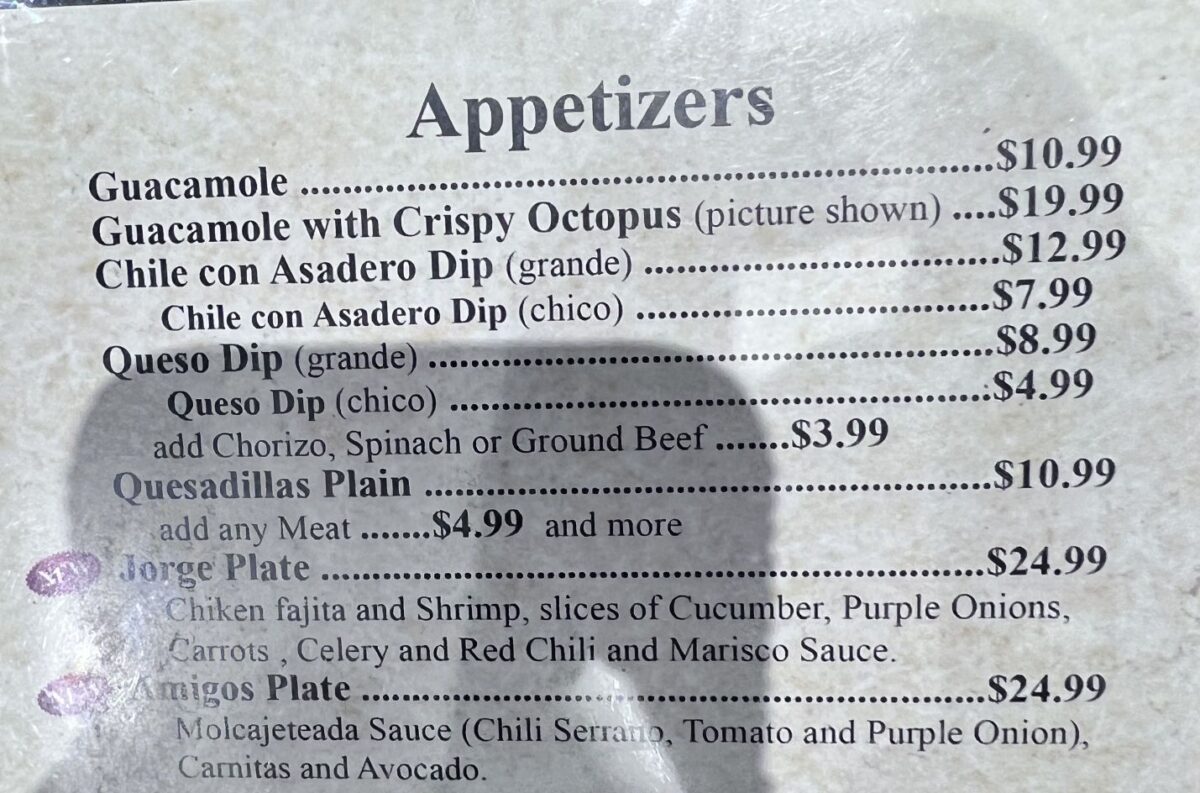 Garely’s Mexican Restaurant – Midland – Menu – Midland Menus