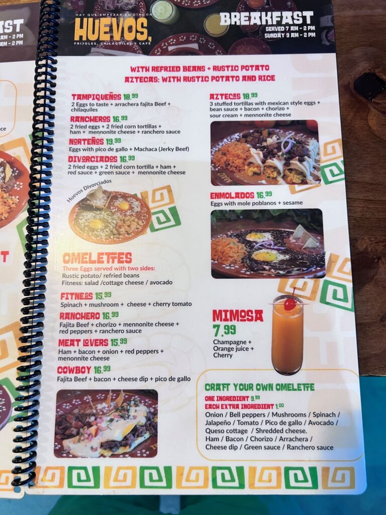 Hijos del Maiz – Midland – Menu – Midland Menus