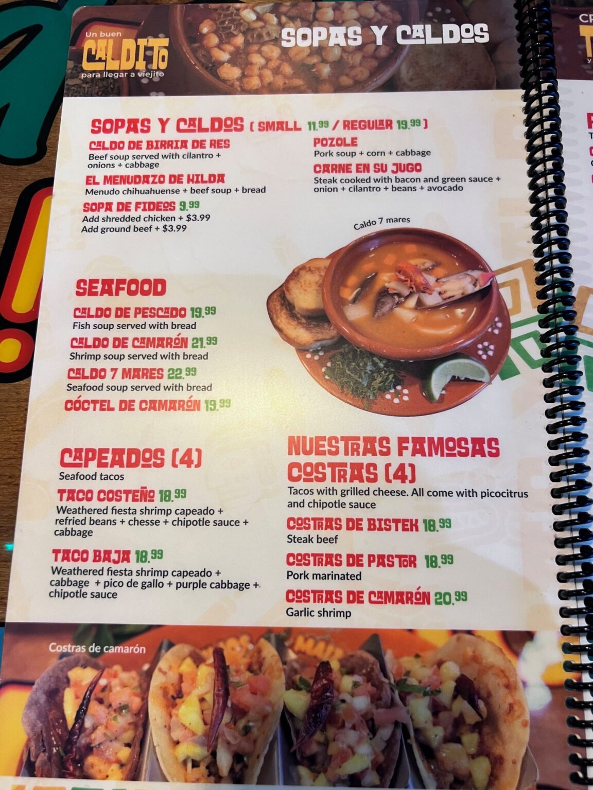 Hijos del Maiz – Midland – Menu – Midland Menus