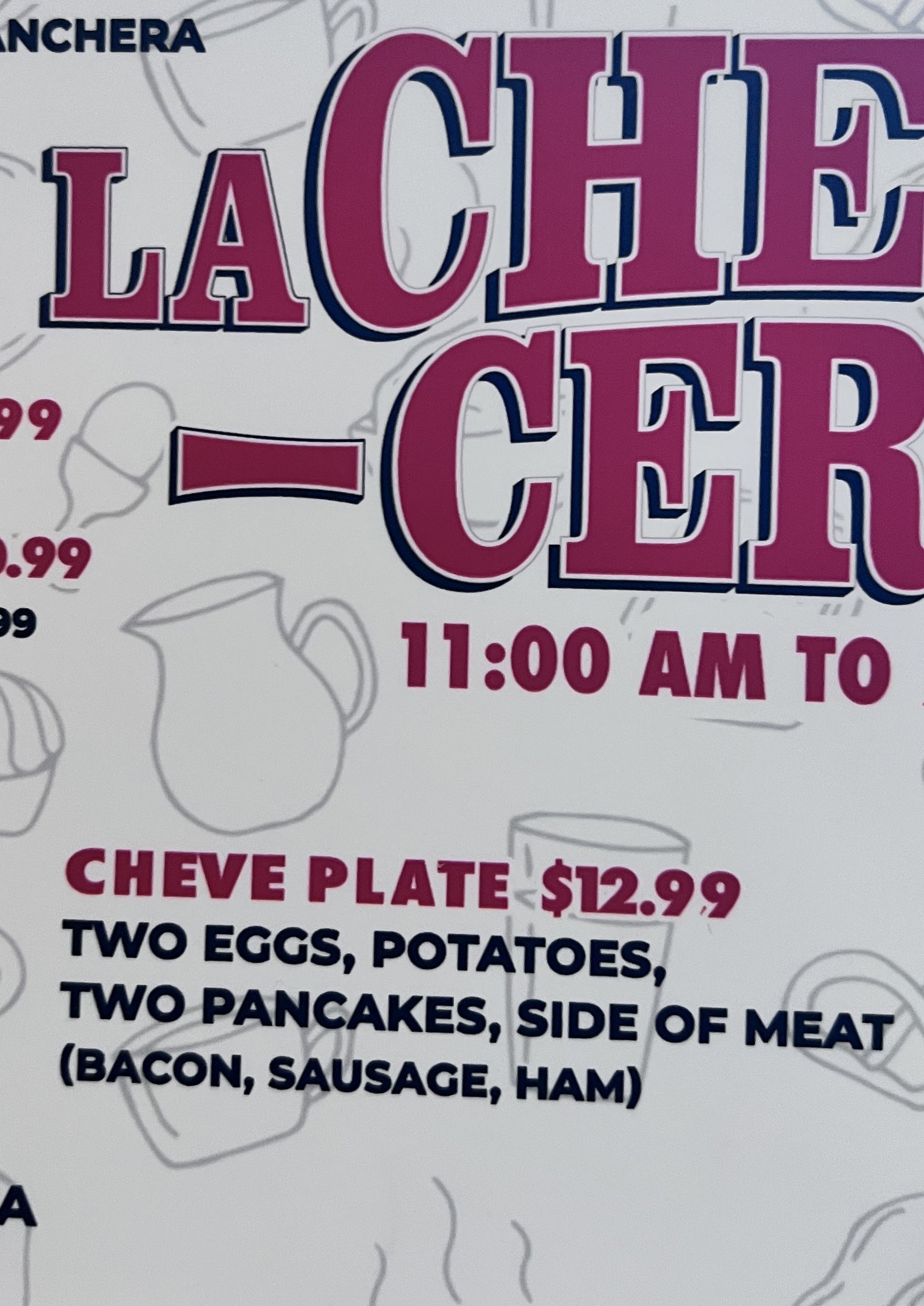 La Cheve-ceria#2 – Midland – Menu – Midland Menus