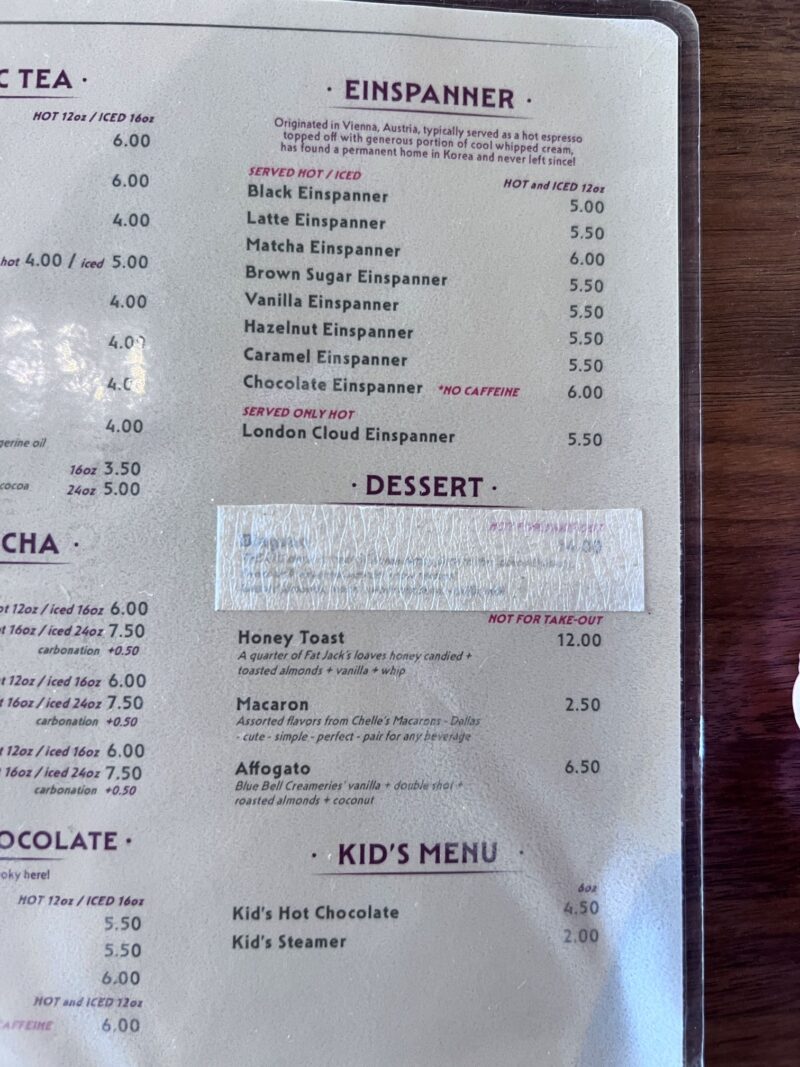 The Grind Cafe – Midland – Menu – Midland Menus