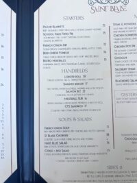 Saint Blaise – Midland – Menu – Midland Menus